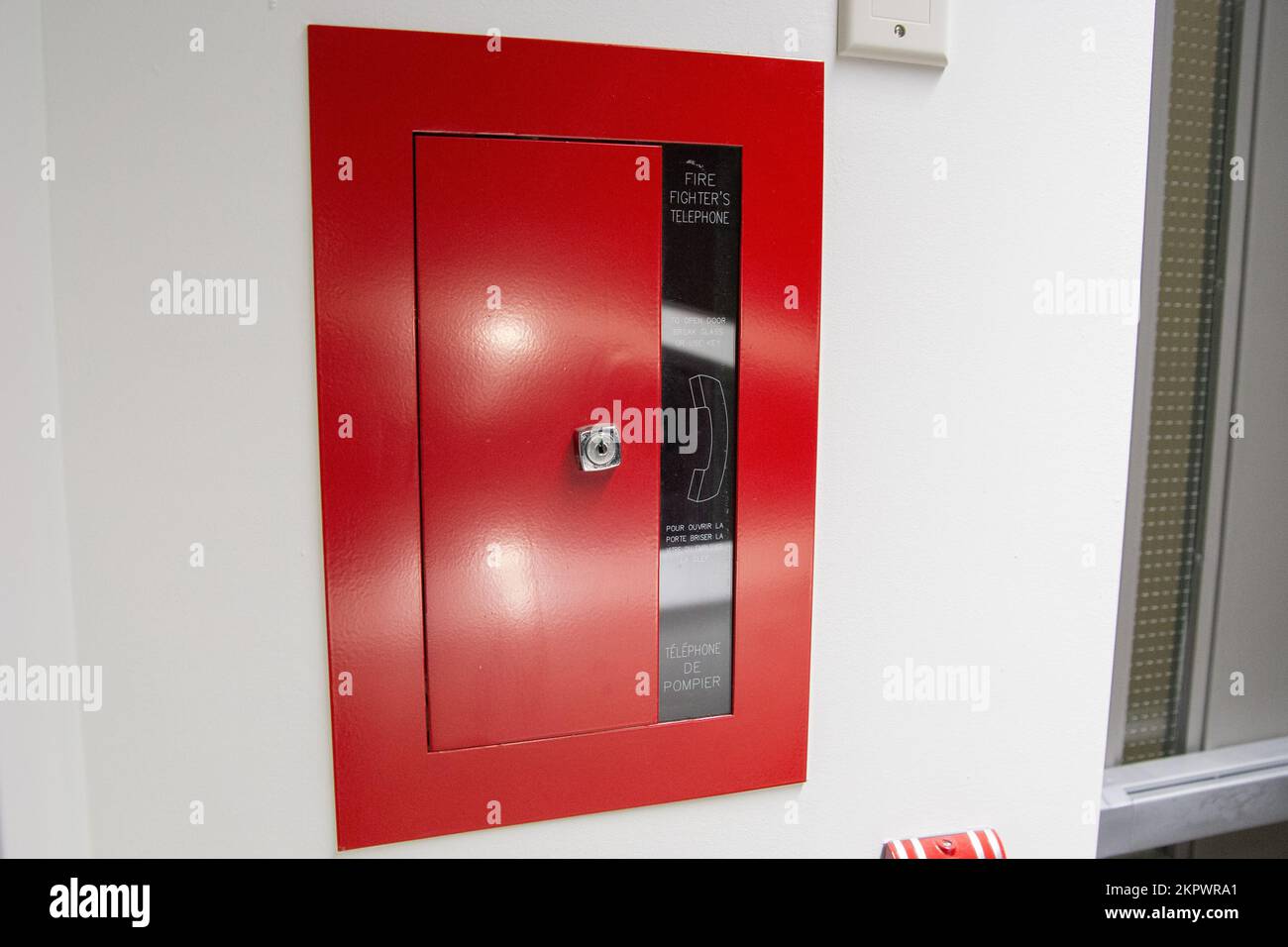 Fire alarm and station connected to a speaker that are hi-res stock ...