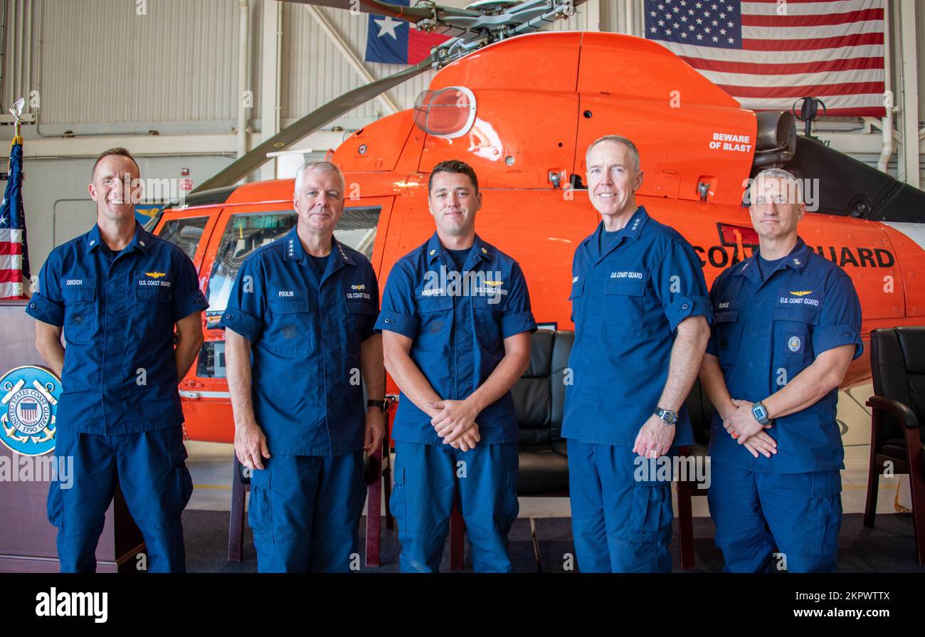 Coast Guard Cmdr. Byron Creech, executive officer of Coast Guard Air ...