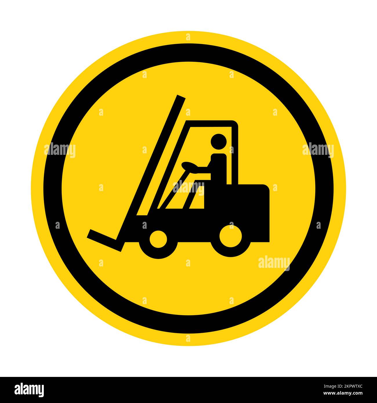 Warning Do not operate the forklift Stock Vector Image & Art - Alamy