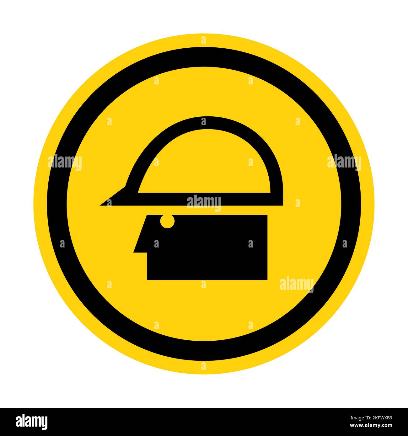 Caution Sign Wear Protective Equipment With Ppe Symbols Stock Vector