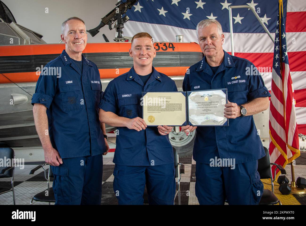 Coast Guard Petty Officer 3rd Class Corey Connolly, a boatswain’s mate ...