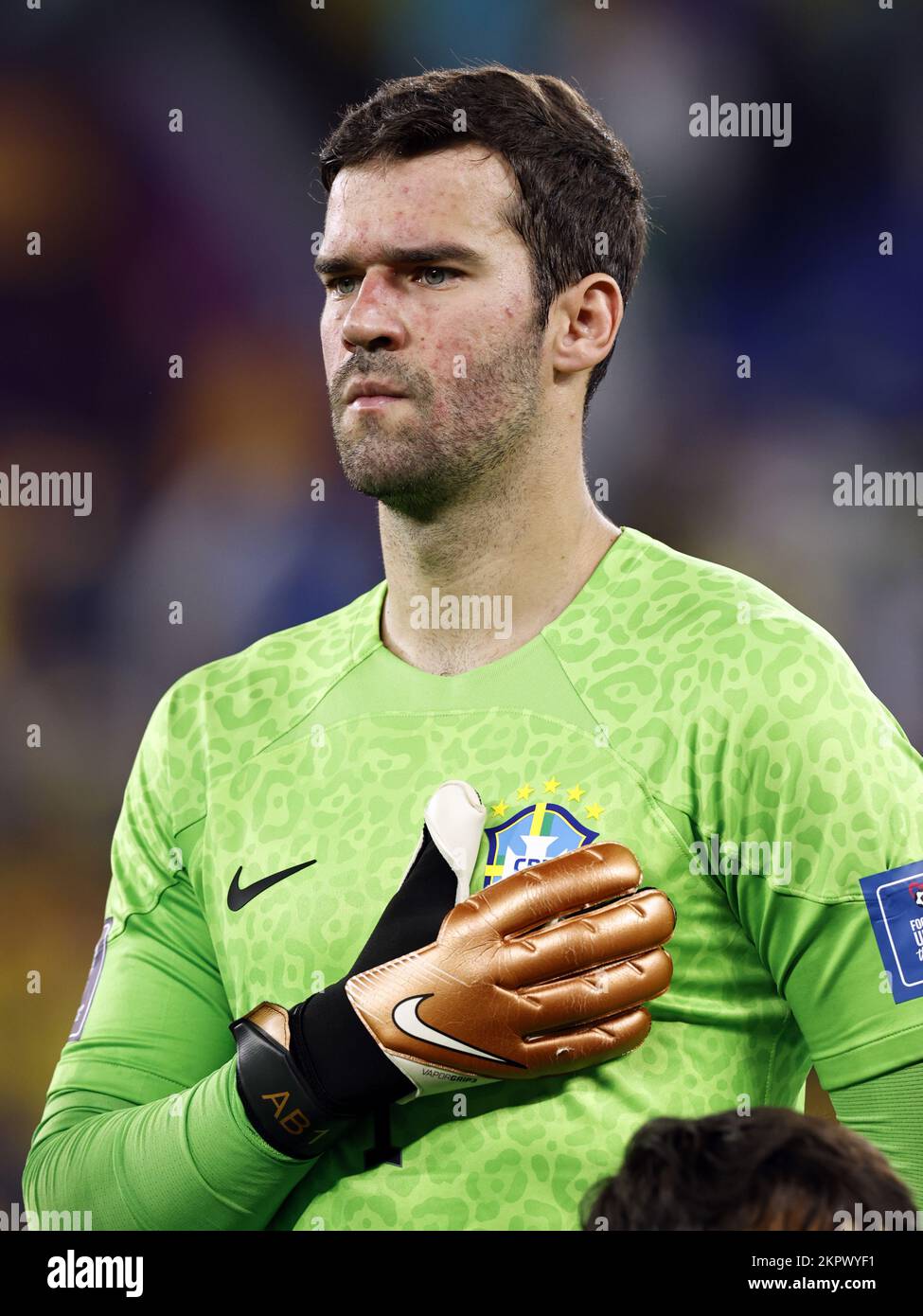 Doha, Qatar. 28th Nov, 2022. DOHA - Brazil goalkeeper Alisson during ...