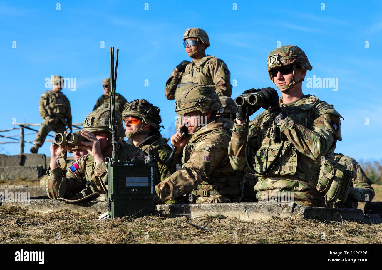 NATO enhanced Forward Presence Battlegroup Poland U.S. Soldiers ...