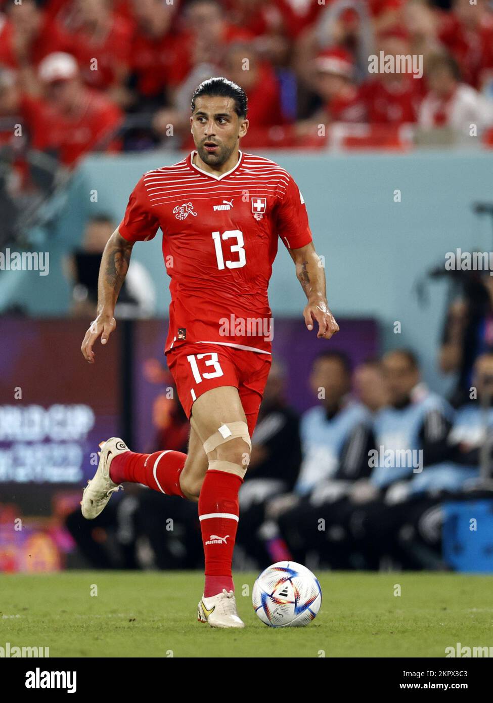 Doha, Qatar. 28th Nov, 2022. DOHA - Ricardo Rodriguez of Switzerland ...