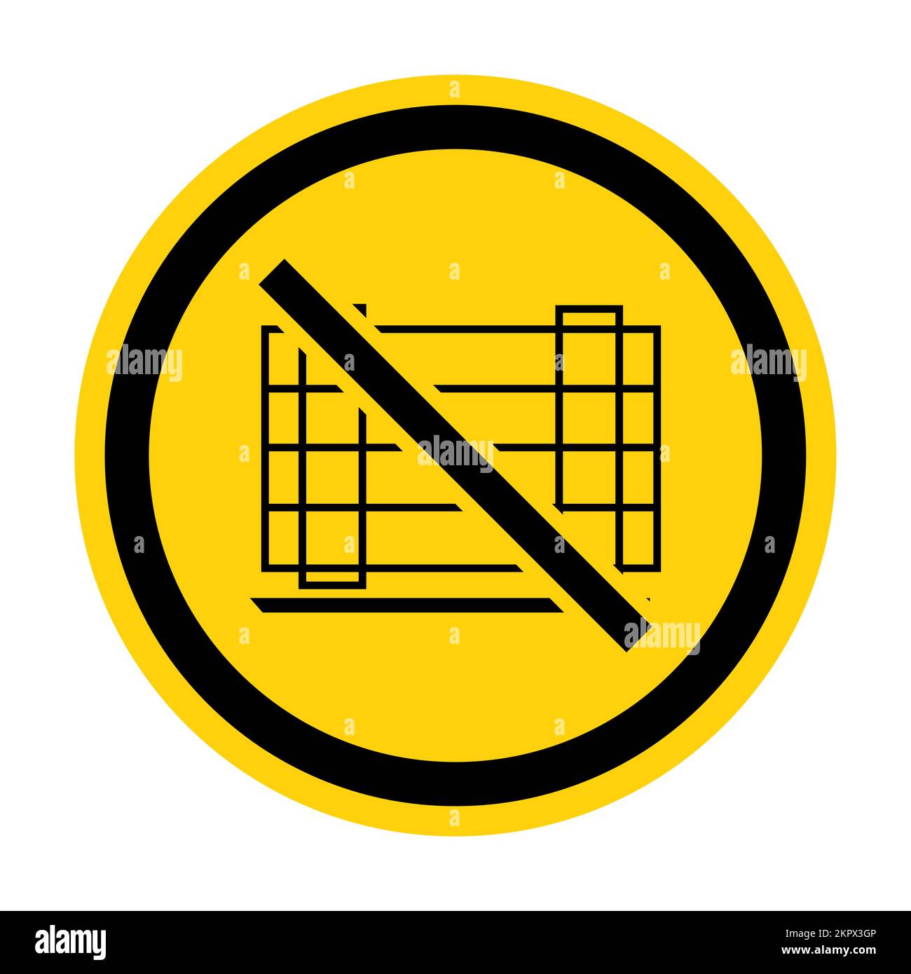 Do Not Obstruct Symbol On White Background Stock Vector Image And Art Alamy