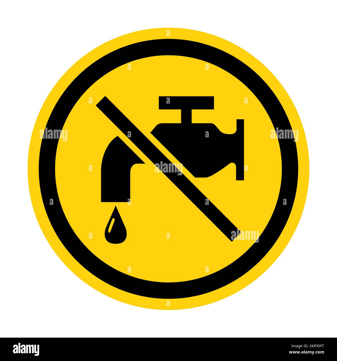 Water no potable icon Stock Vector Images - Alamy