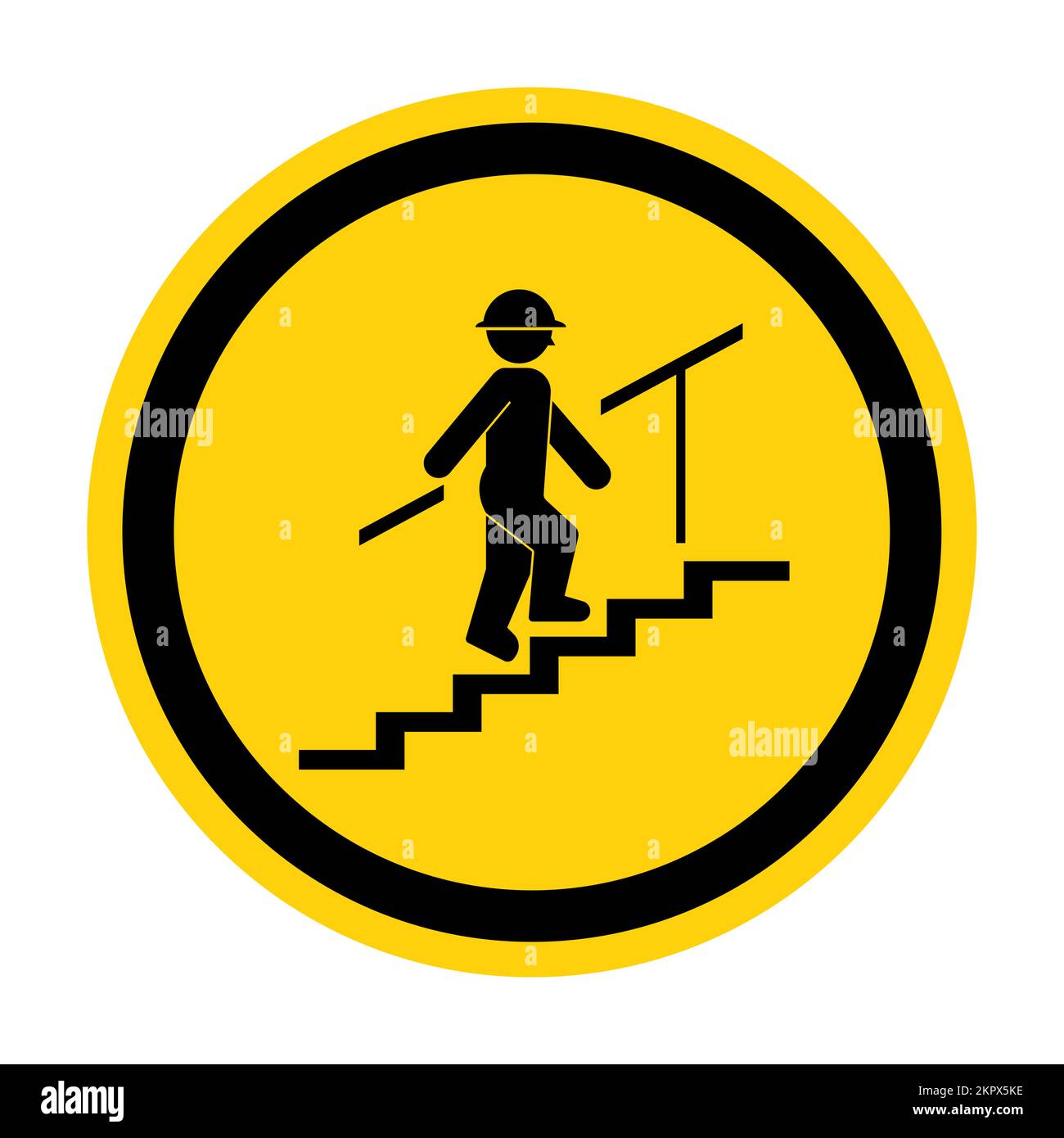 Stairway Sign On White Background Stock Vector Image & Art - Alamy