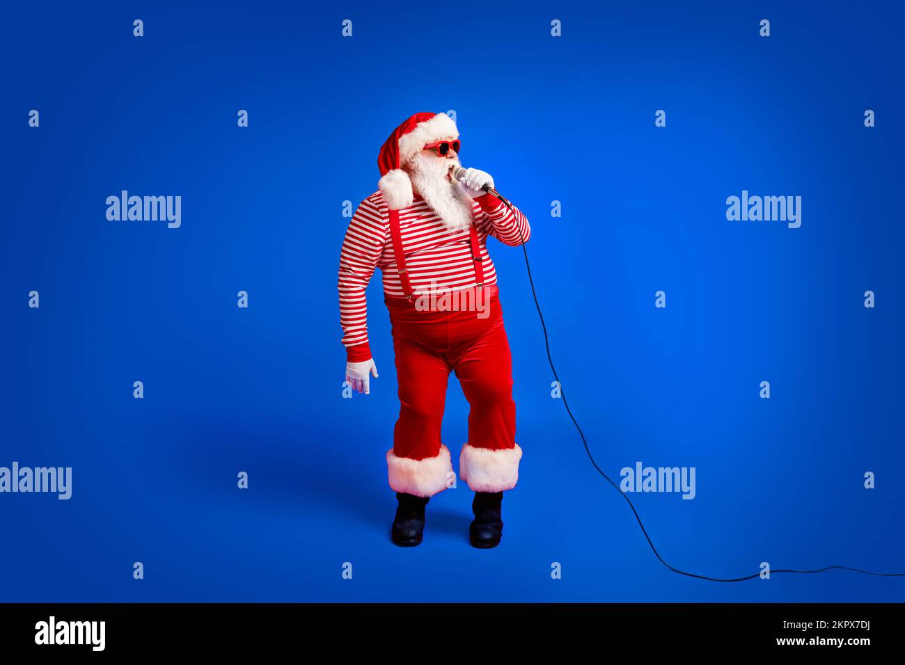 Full length body size view of his he handsome bearded fat overweight ...