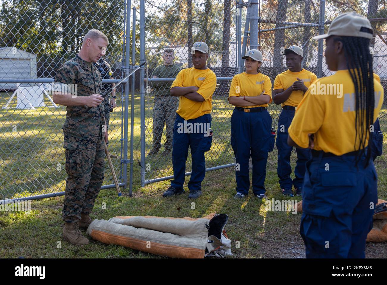 U.S. Marine Corps Staff Sgt. Samuel Harris, kennel master, Headquarters ...