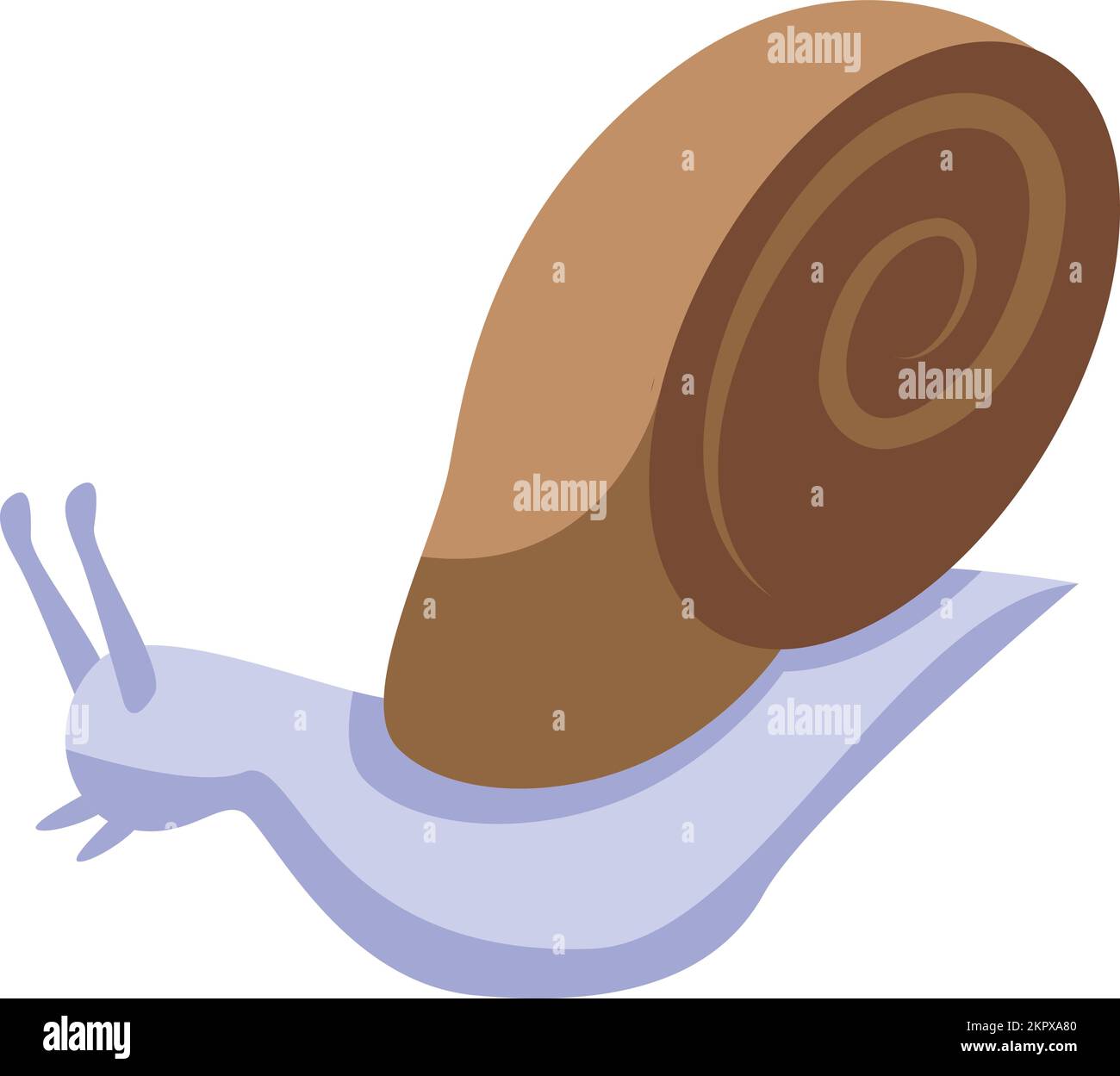 Snail icon isometric vector. Slow slug. Cute snail Stock Vector Image ...