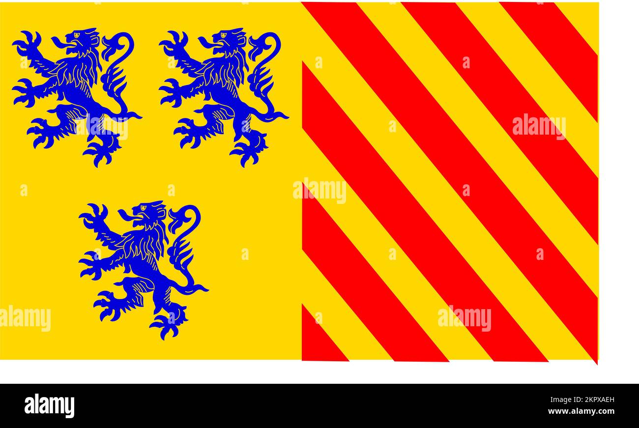 flag of Gallo Romance peoples Limousin people. flag representing ethnic ...