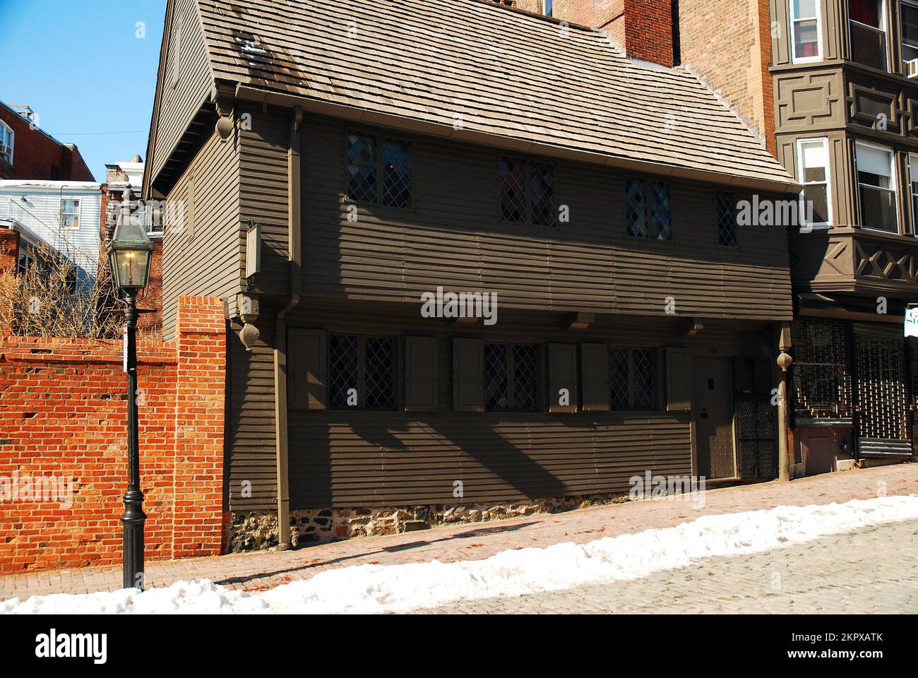 The original wood framed Paul Revere House is now a museum in Boston’s ...