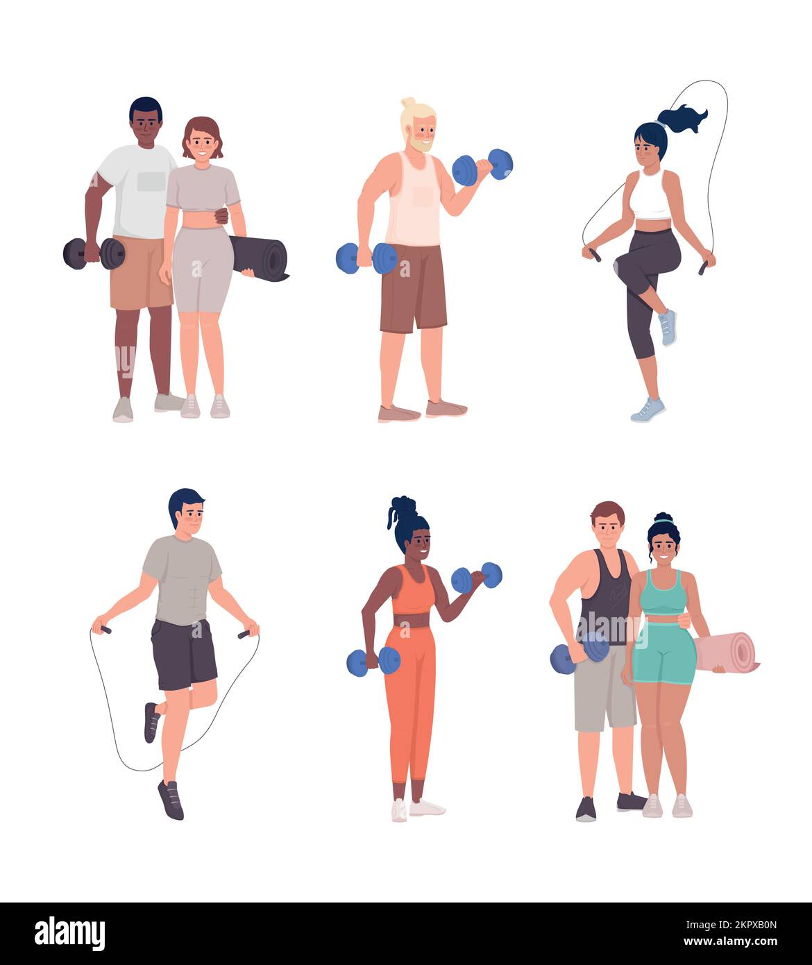 Woman dumbbell african american Stock Vector Images - Alamy