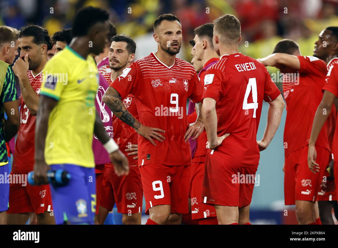 Doha, Qatar. 28th Nov, 2022. DOHA - (l-r) Haris Seferovic of ...