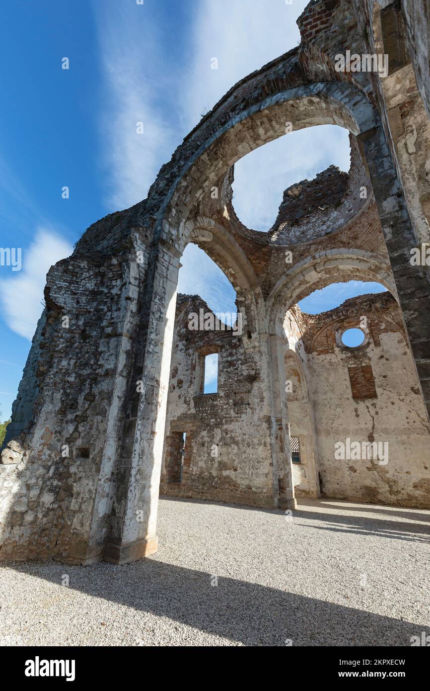 Ruins Of The Abbey Of Sant'Eustachio, Nervesa Della Battaglia, Italy ...