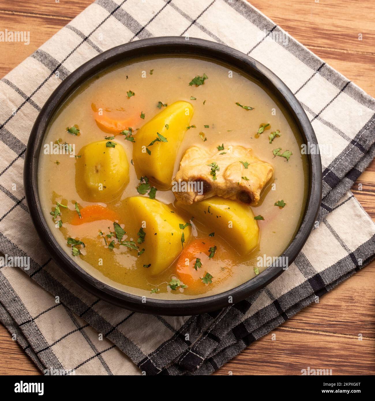 Traditional Colombian rib sancocho - Gastronomy of Colombia Stock Photo ...