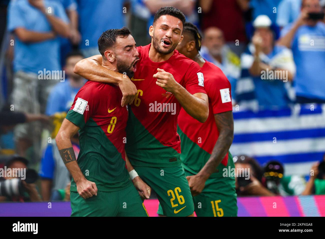 28.11.2022, Doha , football, FIFA World Cup 2022, Portugal v Uruguay , in the picture: Bruno ...