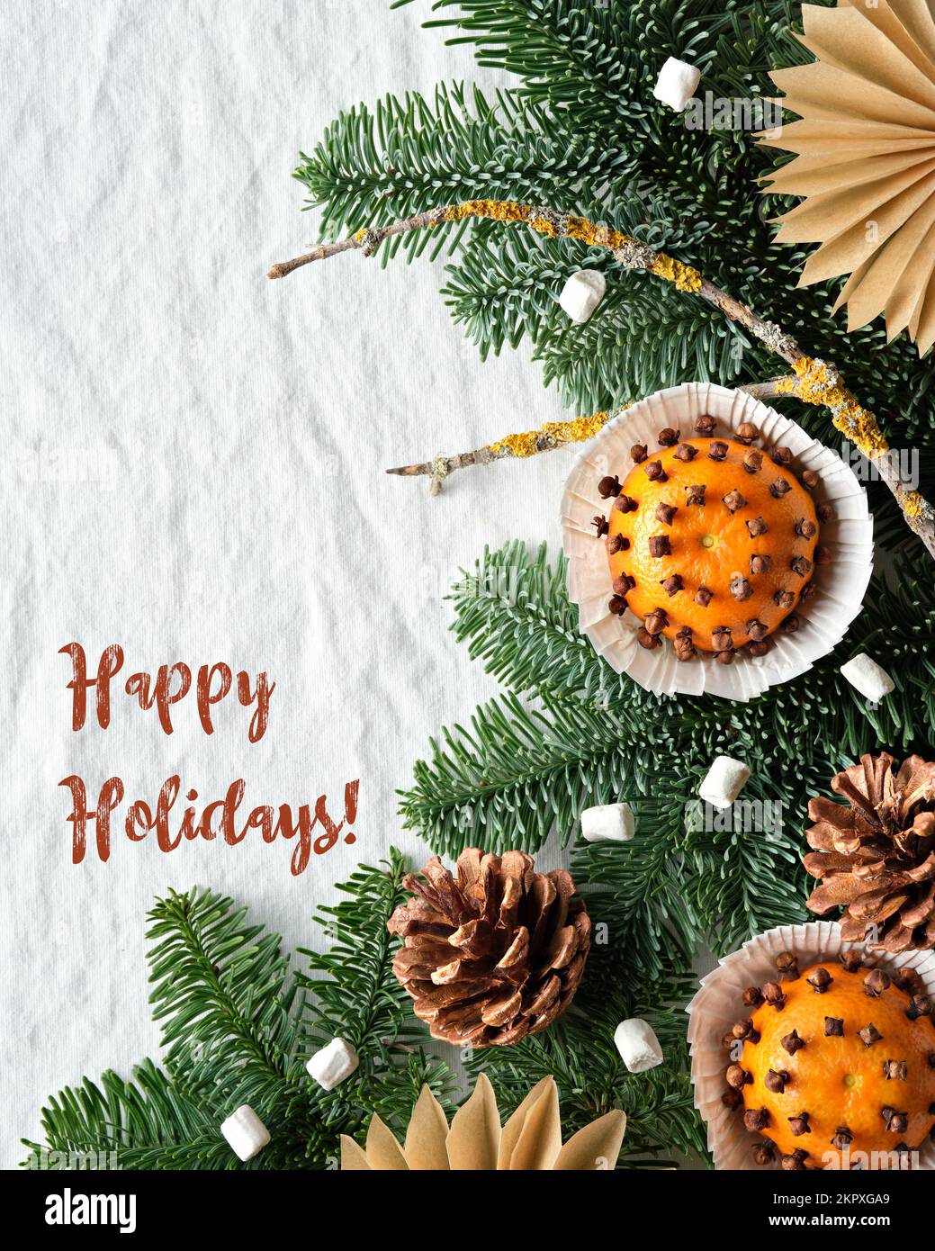 Fragrant pomander balls handmade from tangerines with cloves. Handmade ...