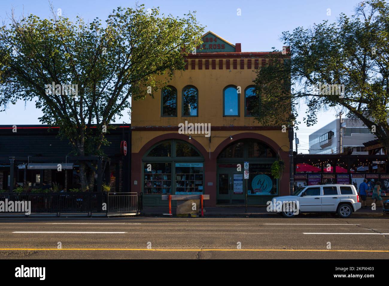 Edmonton Stratchona historical district Stock Photo - Alamy