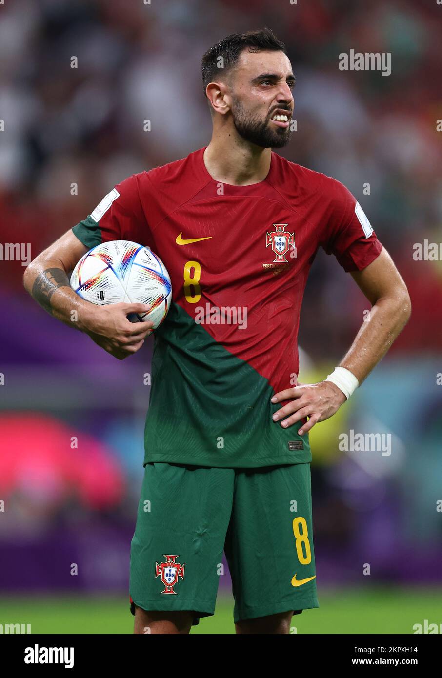 Doha, Qatar. 28th Nov, 2022. Bruno Fernandes of Portugal during the ...
