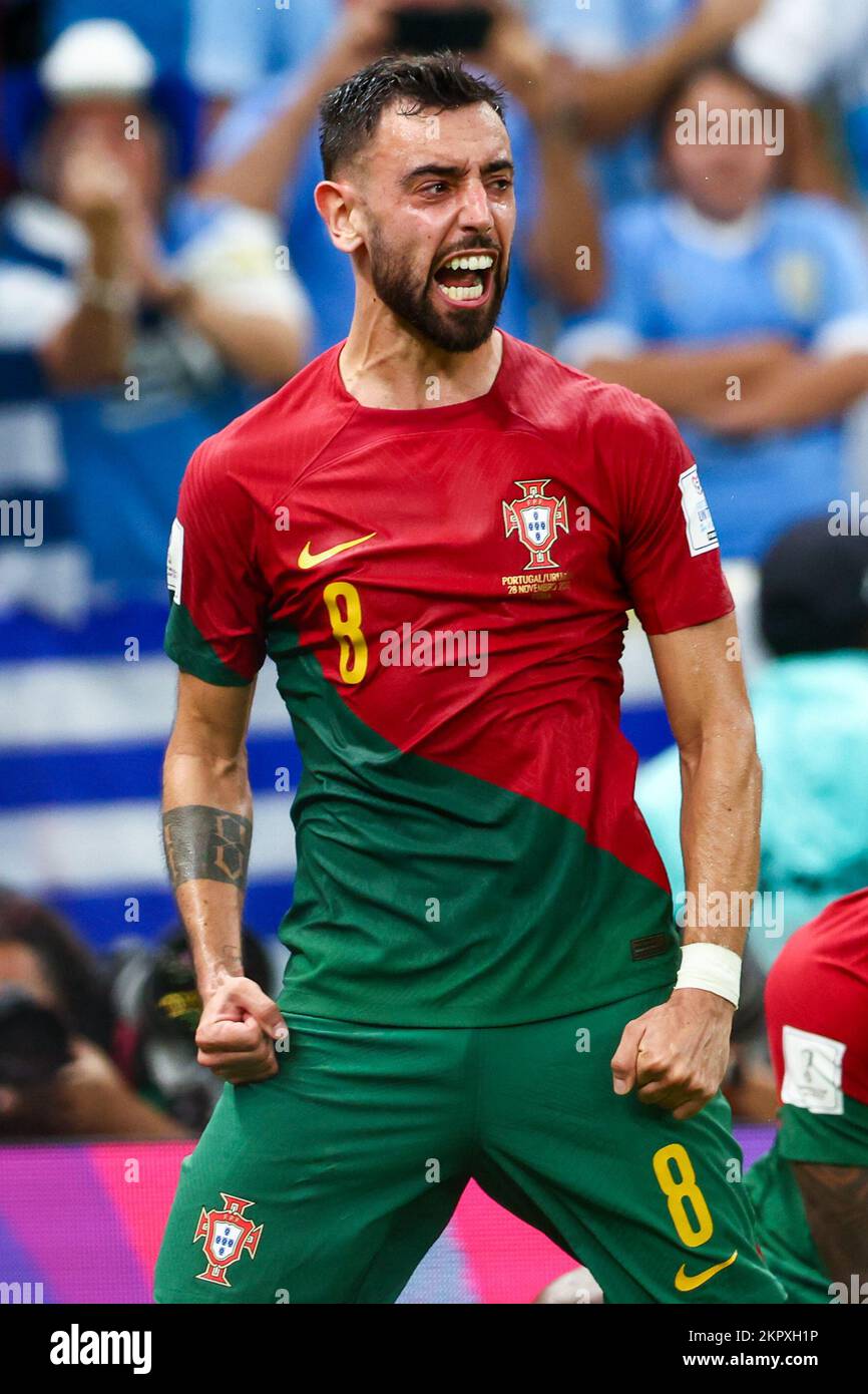 28.11.2022, Doha , football, FIFA World Cup 2022, Portugal v Uruguay , in the picture: Bruno ...