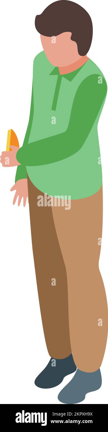 Zoo visitor icon isometric vector. Family park. Safari summer Stock ...