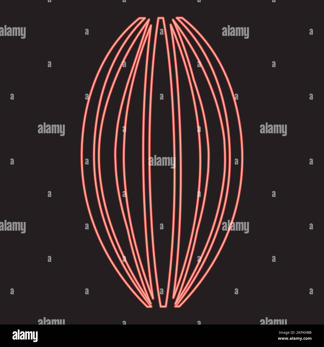 Neon muscle red color vector illustration image flat style light Stock ...