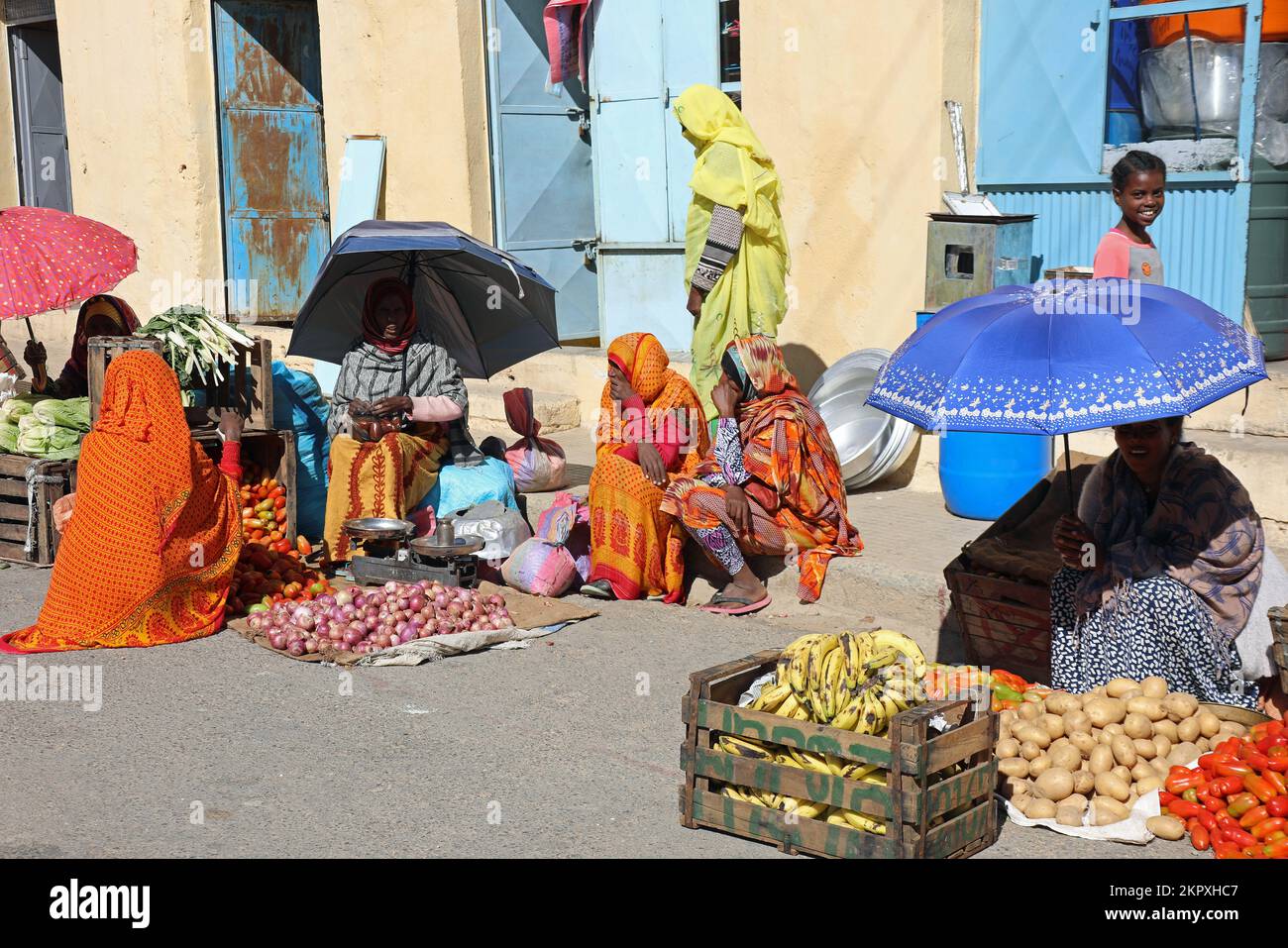 Village market in Eritrea Stock Photo - Alamy