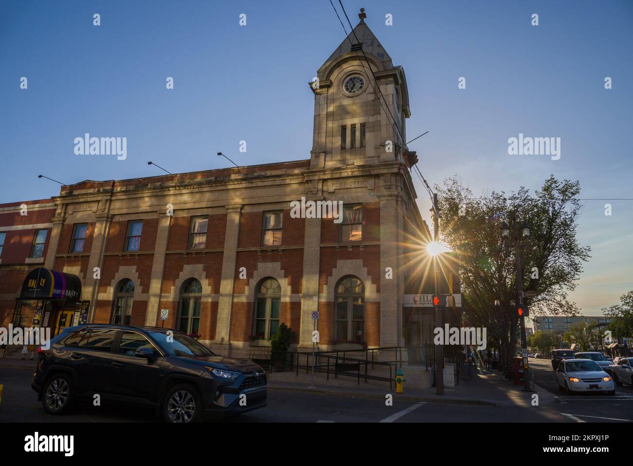 Strathcona Public Building - old brick house with a tower and clock ...