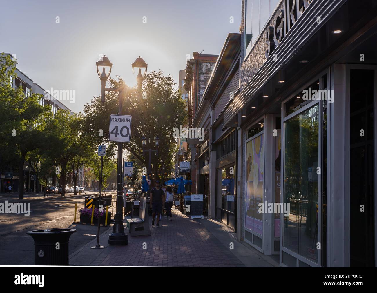 Edmonton Stratchona historical district Stock Photo - Alamy