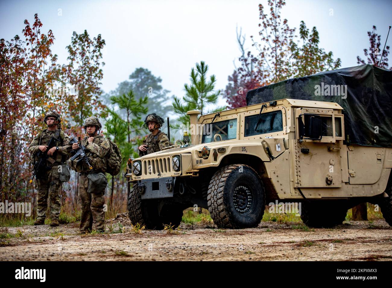 Paratroopers assigned to the 3rd Battalion, 319th Field Artillery Regiment, 1st Brigade Combat ...