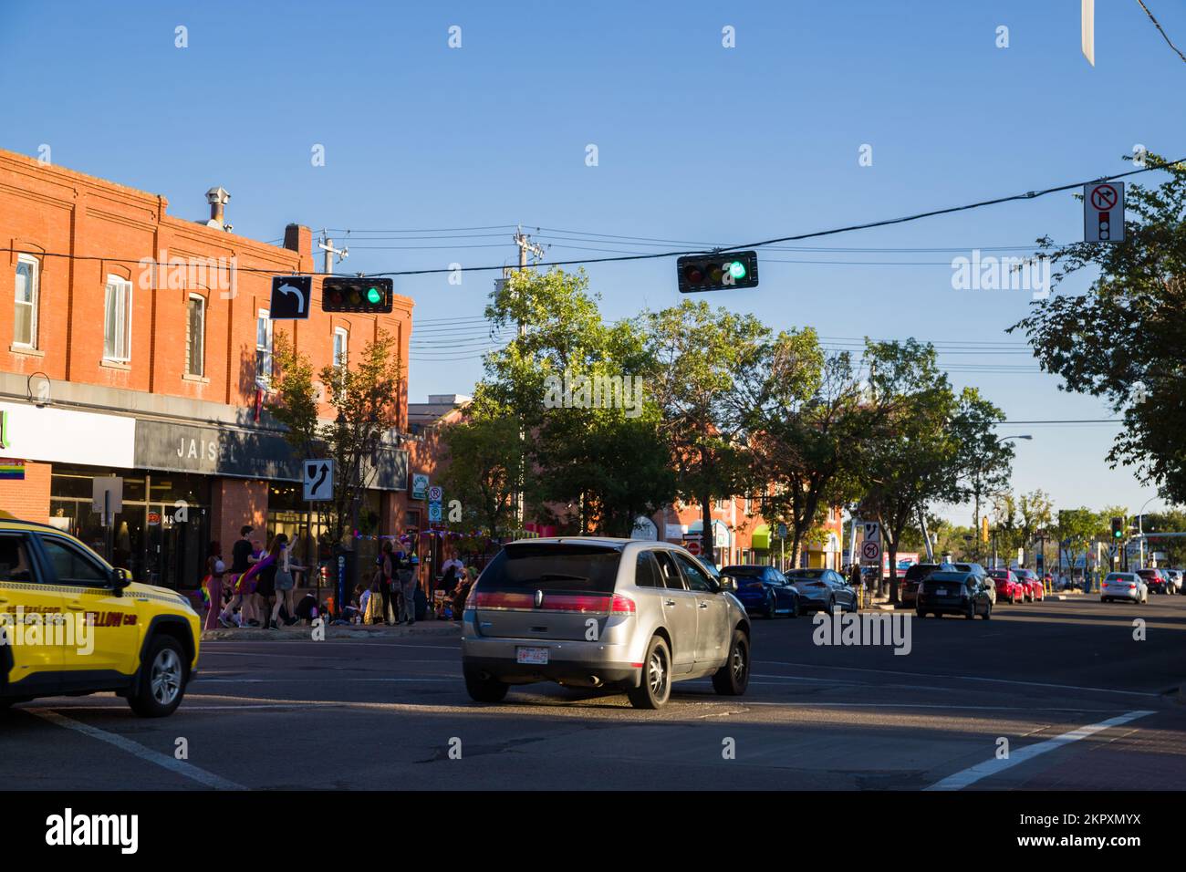 Edmonton Stratchona historical district Stock Photo - Alamy