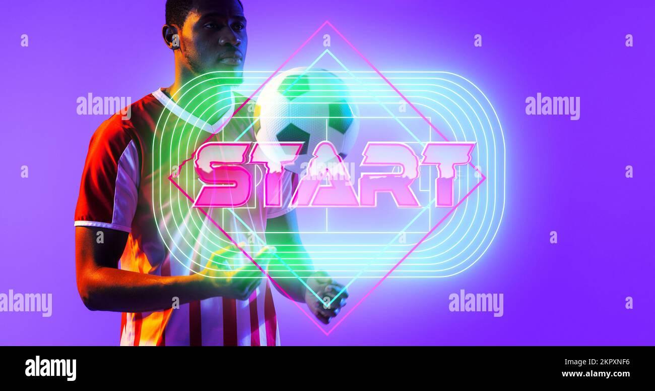 Holding soccer ball player start hi-res stock photography and images ...