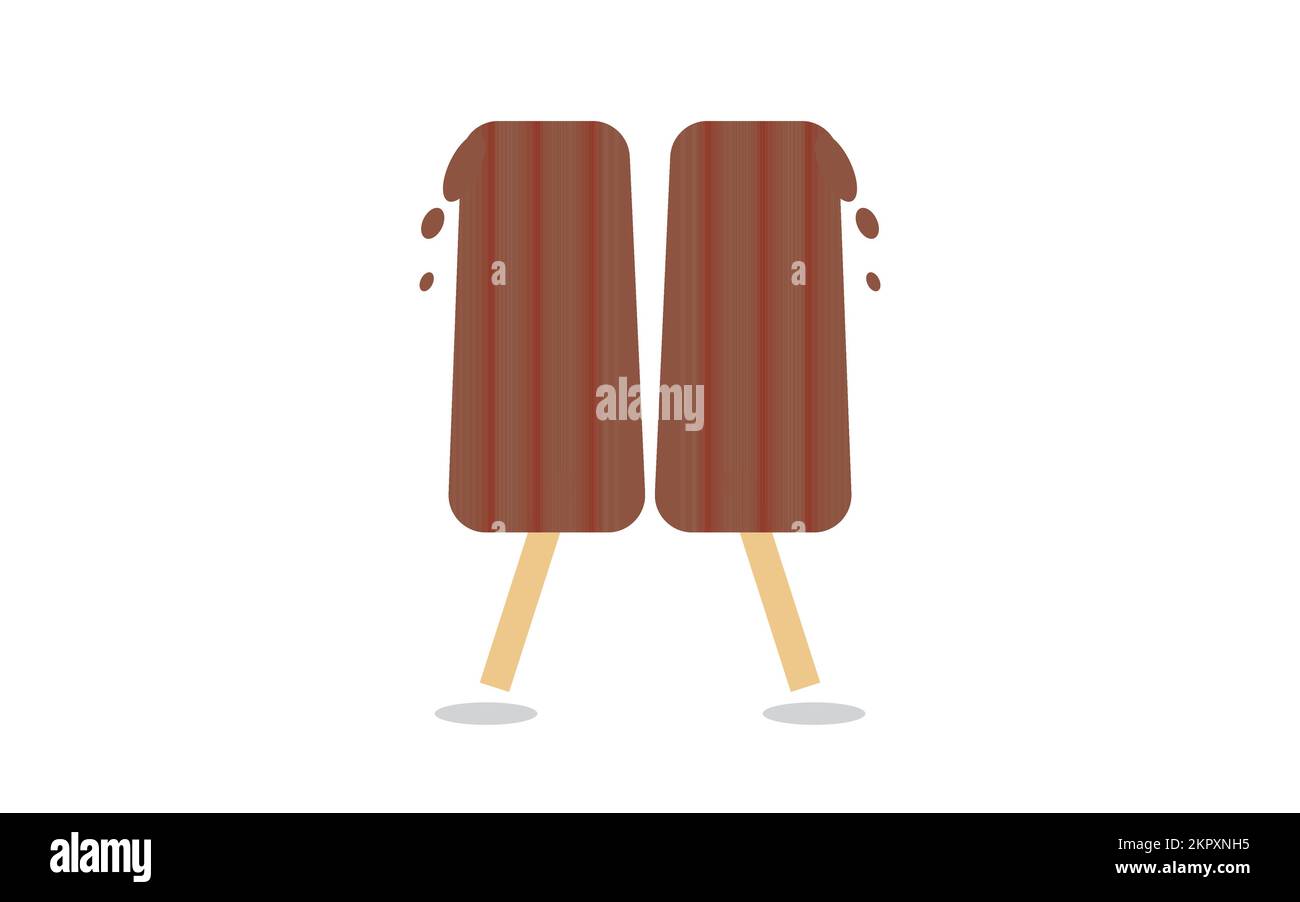 Ice cream outline image Cut Out Stock Images & Pictures - Alamy