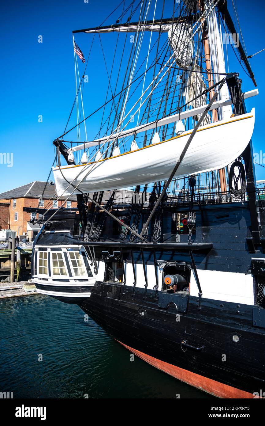 36 foot pinnace or white lifeboat on the starboard side of the USS ...