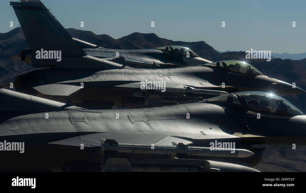 Three of the four ship formation with F-16’s assigned to the 64th ...