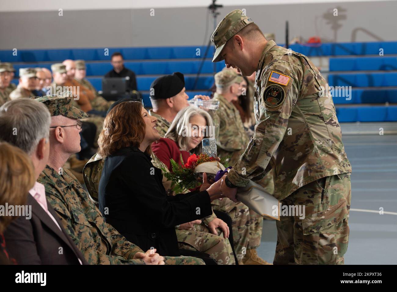 Mrs. Nicole James, spouse of U.S. Maj. Gen. Tom James, Joint Task Force ...