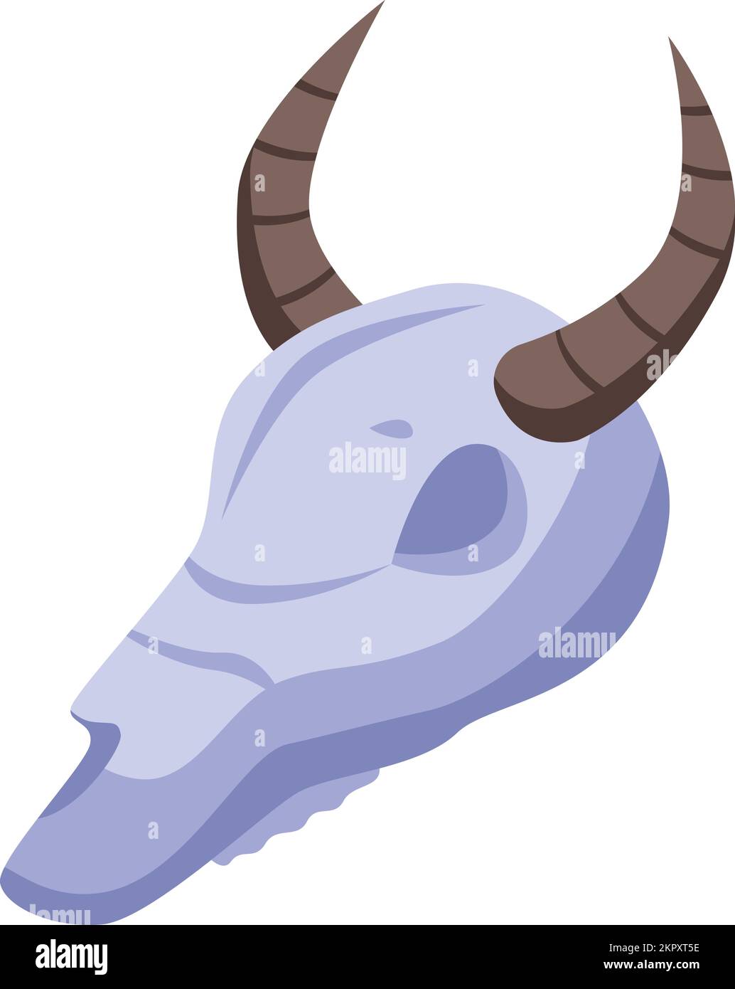 Longhorn skull drawing Cut Out Stock Images & Pictures - Alamy