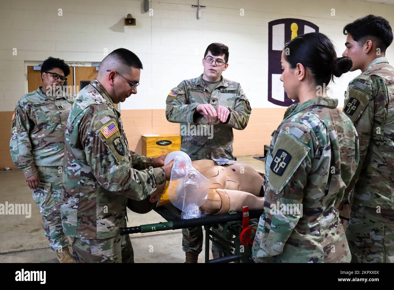 U.S. Army Reserve Soldiers of the 394th Field Hospital are challenged ...