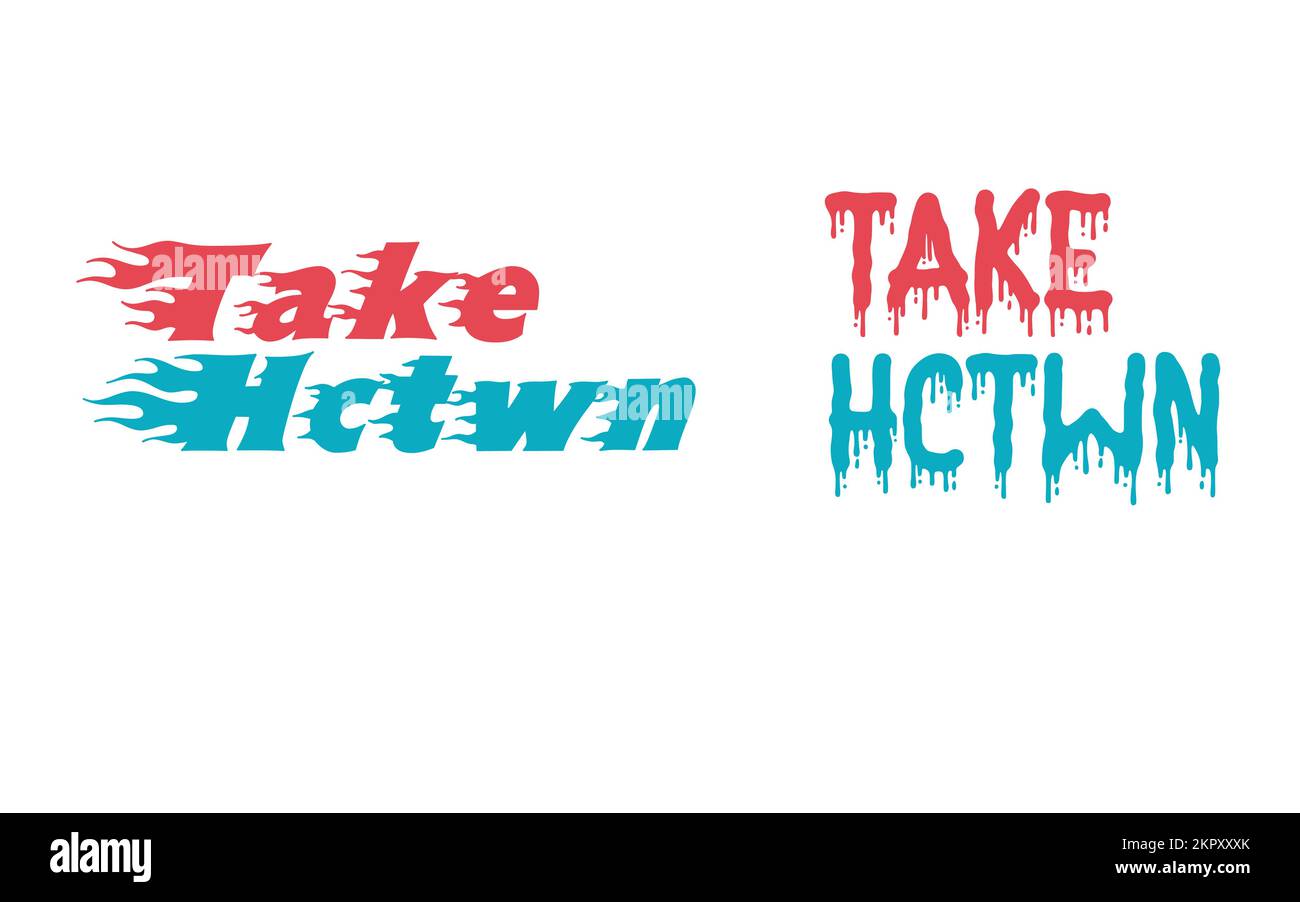 Hand drawn vintage illustrations with lettering Stock Vector Image ...