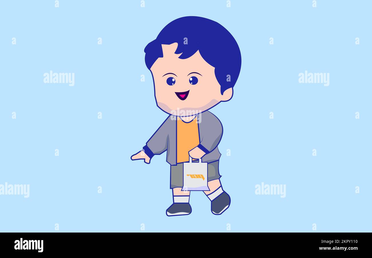 cute kid with many gesture expression Stock Vector Image & Art - Alamy