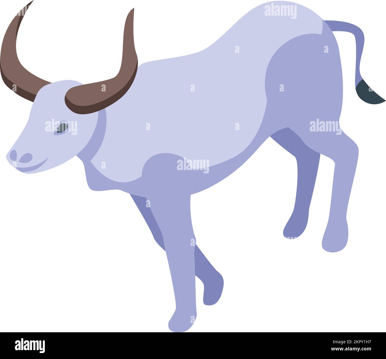 African forest buffalo Stock Vector Images - Alamy