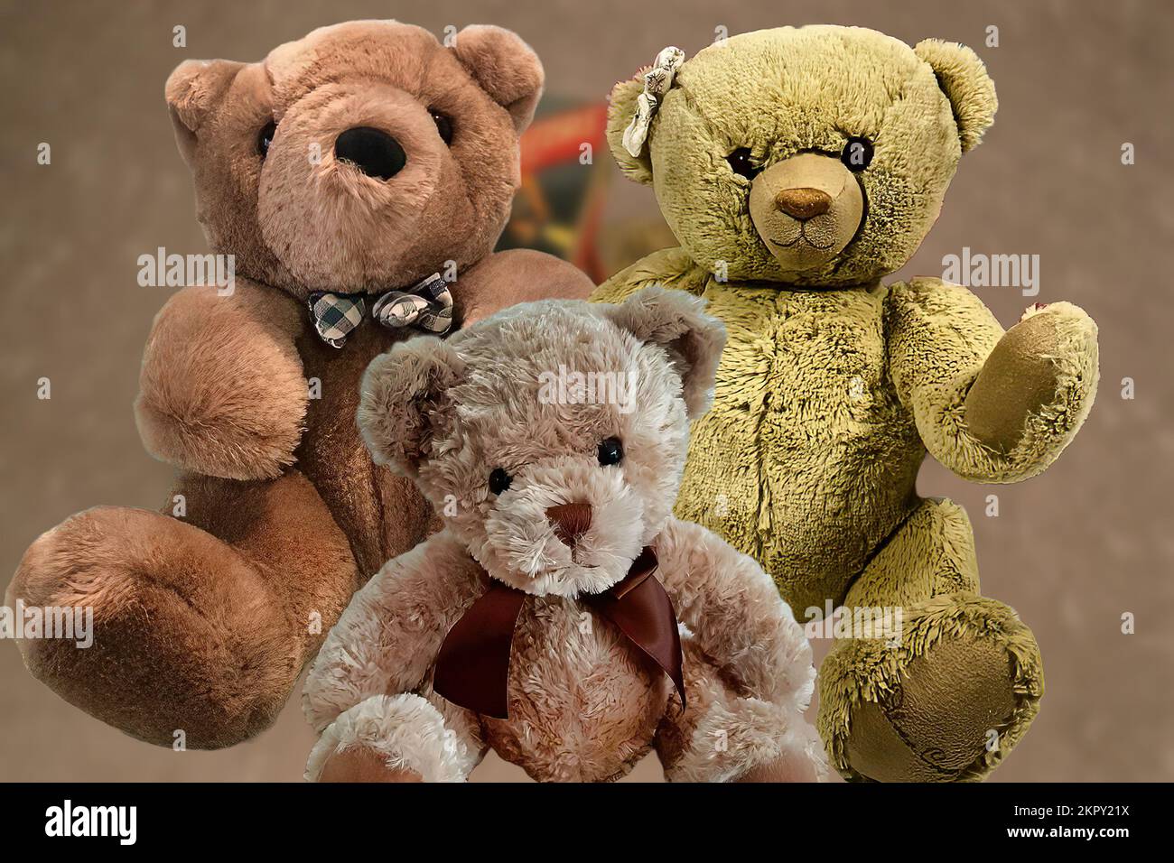 Many Soft plush fluffy toys (teddy bears Stock Photo - Alamy