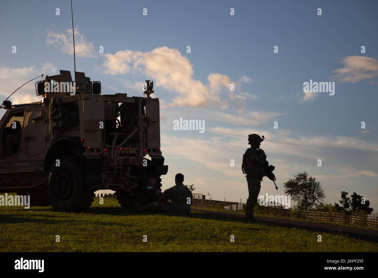 U.S. Army Pfc. Cecil Harris from 58 Military Police Company, 25th ...
