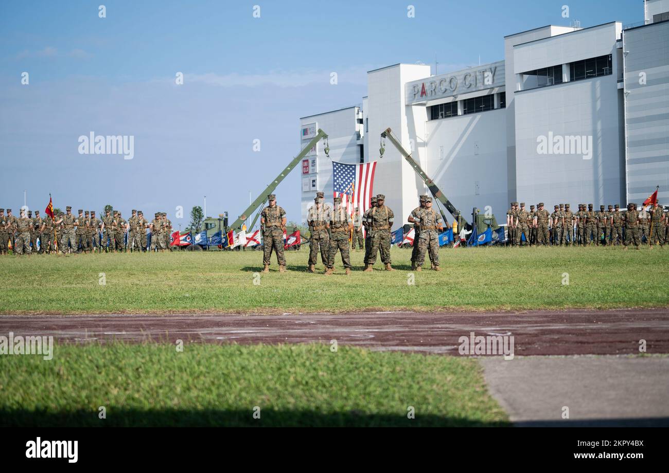 U.S. Marines with 3rd Maintenance Battalion, 3rd Sustainment Group ...