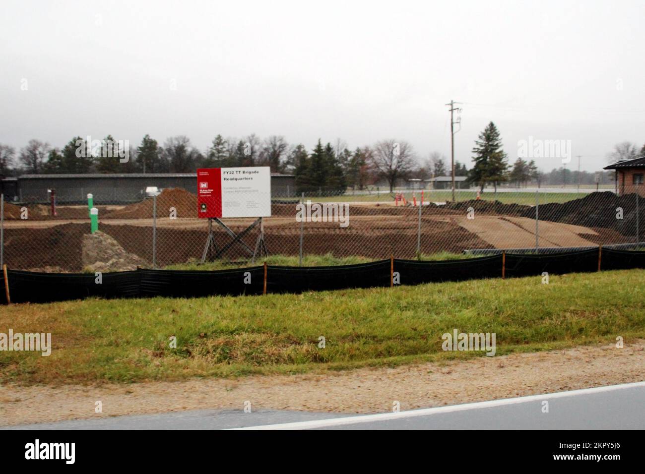 The construction area for a future transient training brigade ...