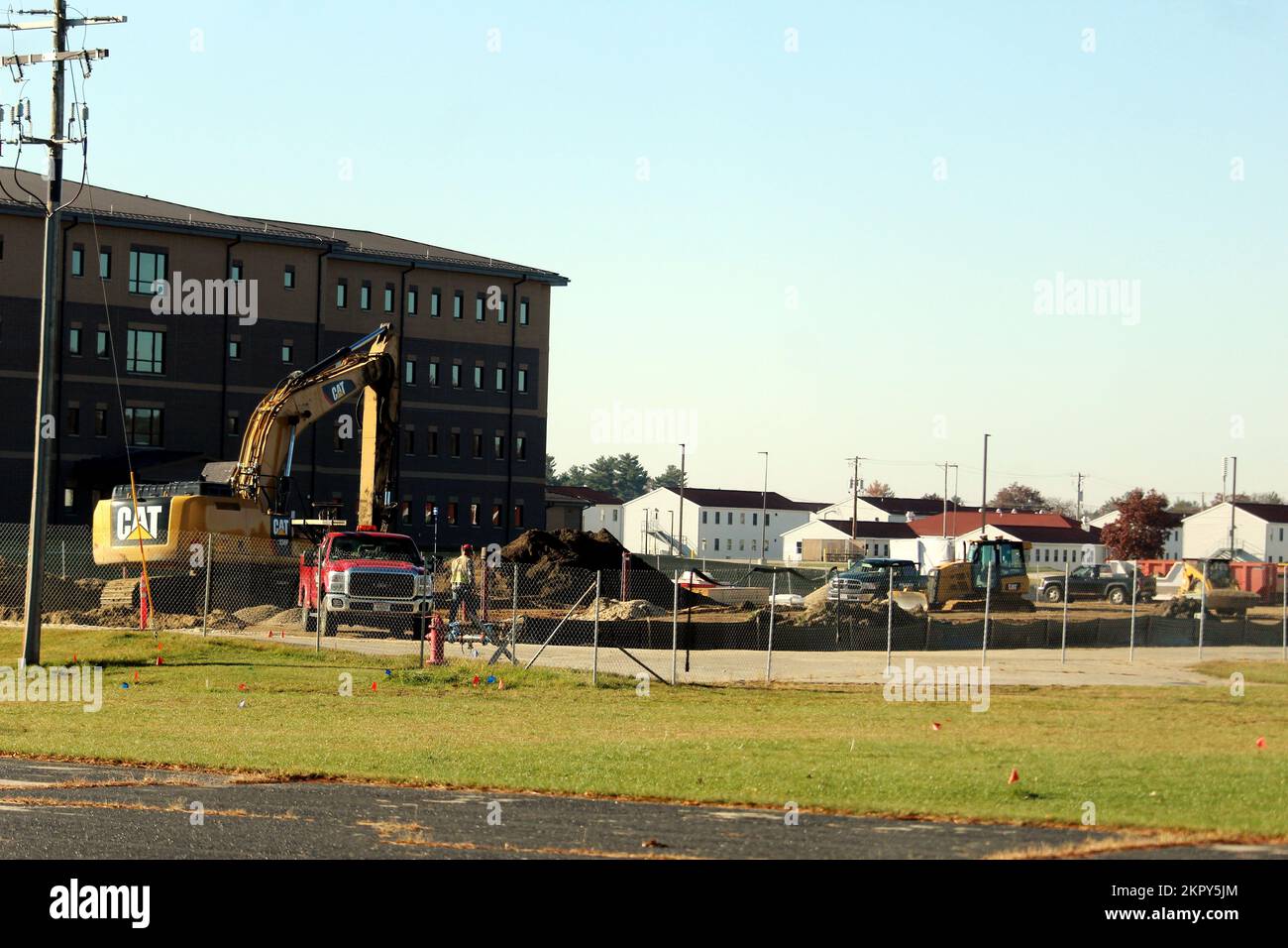 The construction area for a future transient training brigade ...