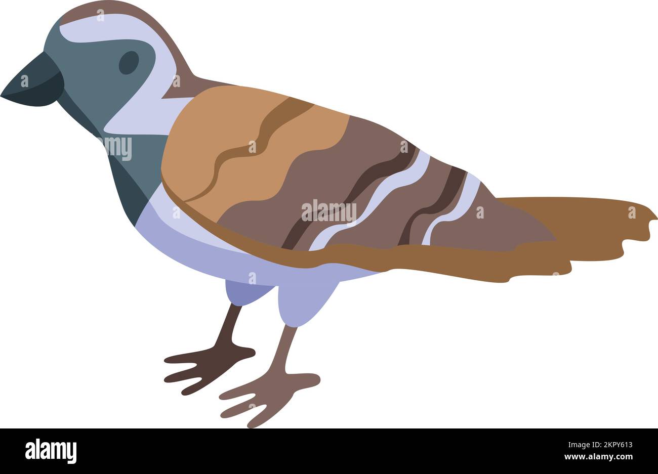 Tree sparrow icon isometric vector. Bird house. Wild nature Stock ...