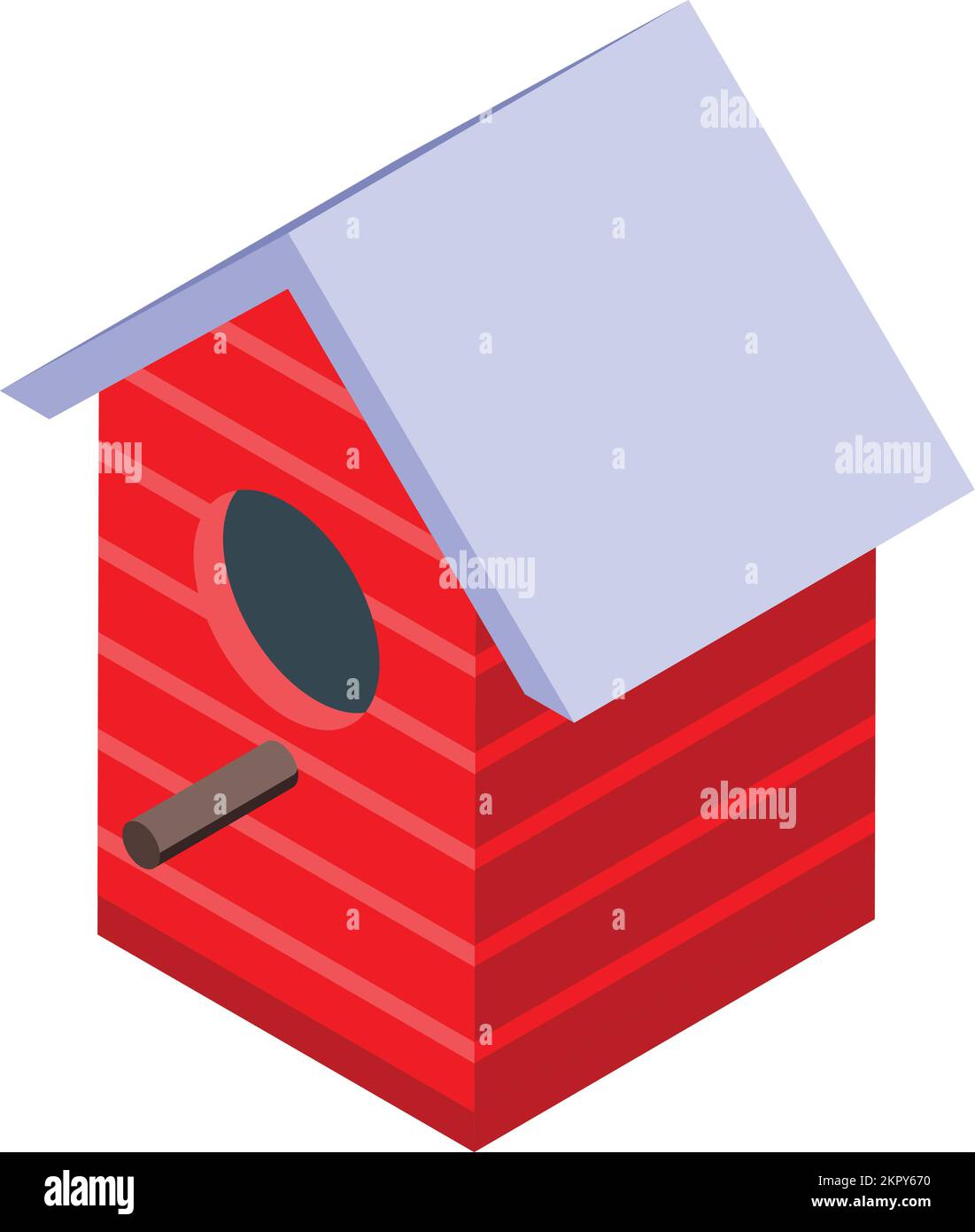 Crow bird house icon isometric vector. Raven feather. Nature bird Stock ...