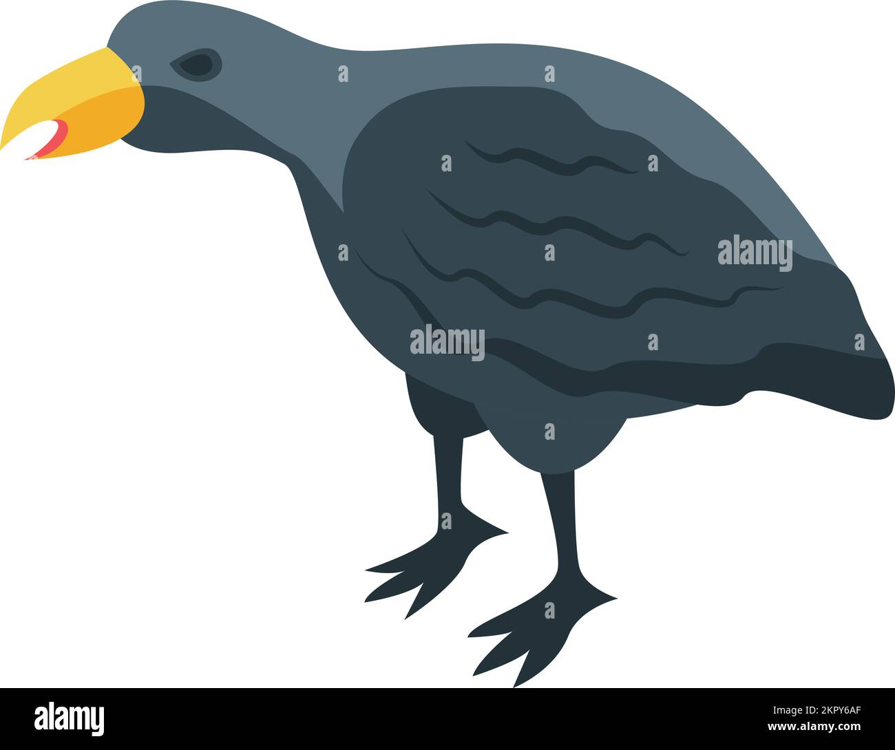 Raven bird icon isometric vector. Crow flight. Nature animal Stock ...